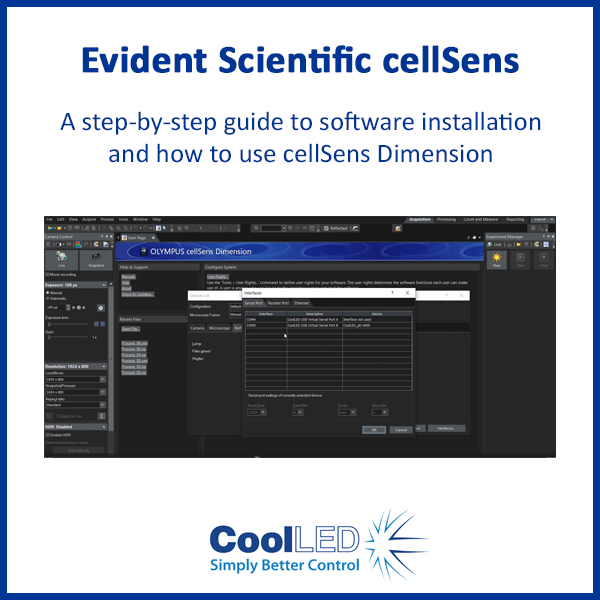 Learn How to Control Your Microscope Illuminator in cellSens - CoolLED